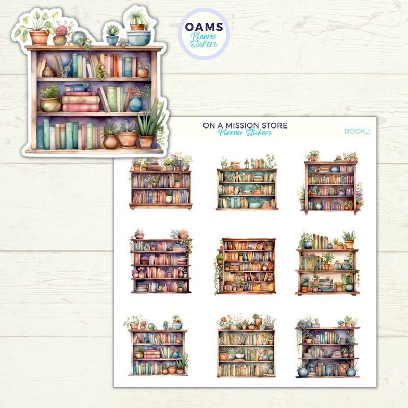 Bookish Stickers - Etsy