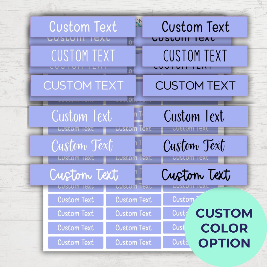 Custom Header Stickers, Custom Text Stickers, Custom Script Stickers ...