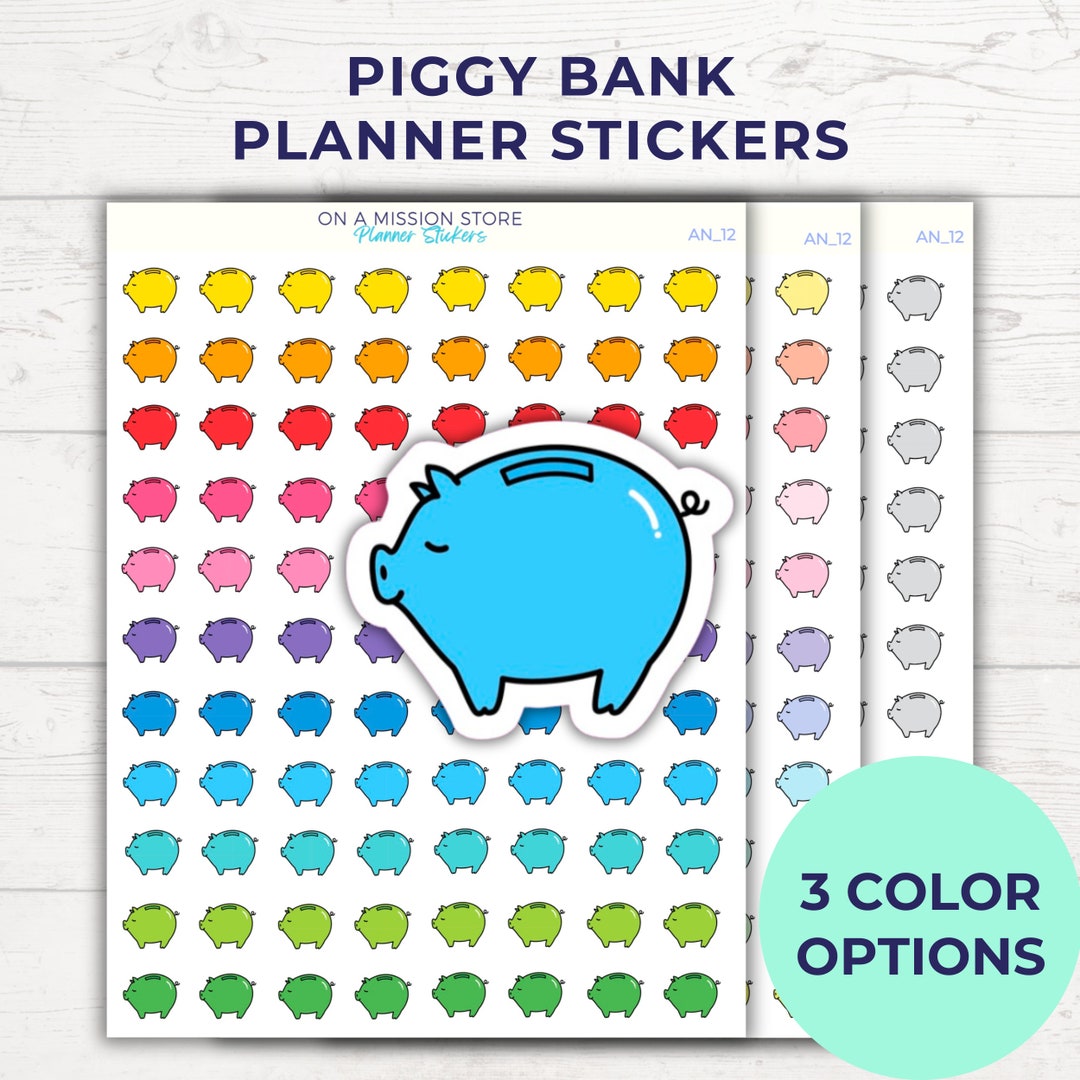 Piggy Bank Stickers, Money Stickers, Finance Stickers, Accountant ...