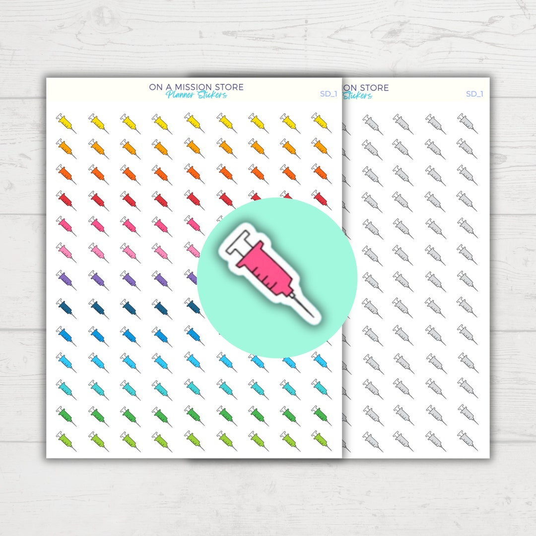 Syringe Stickers, Doctor Stickers, Weight Loss Stickers, Diabetic ...