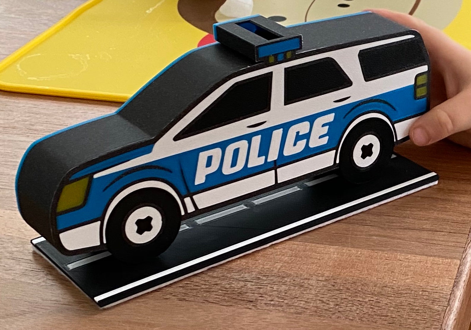 Police Car Money Box With Road | Etsy