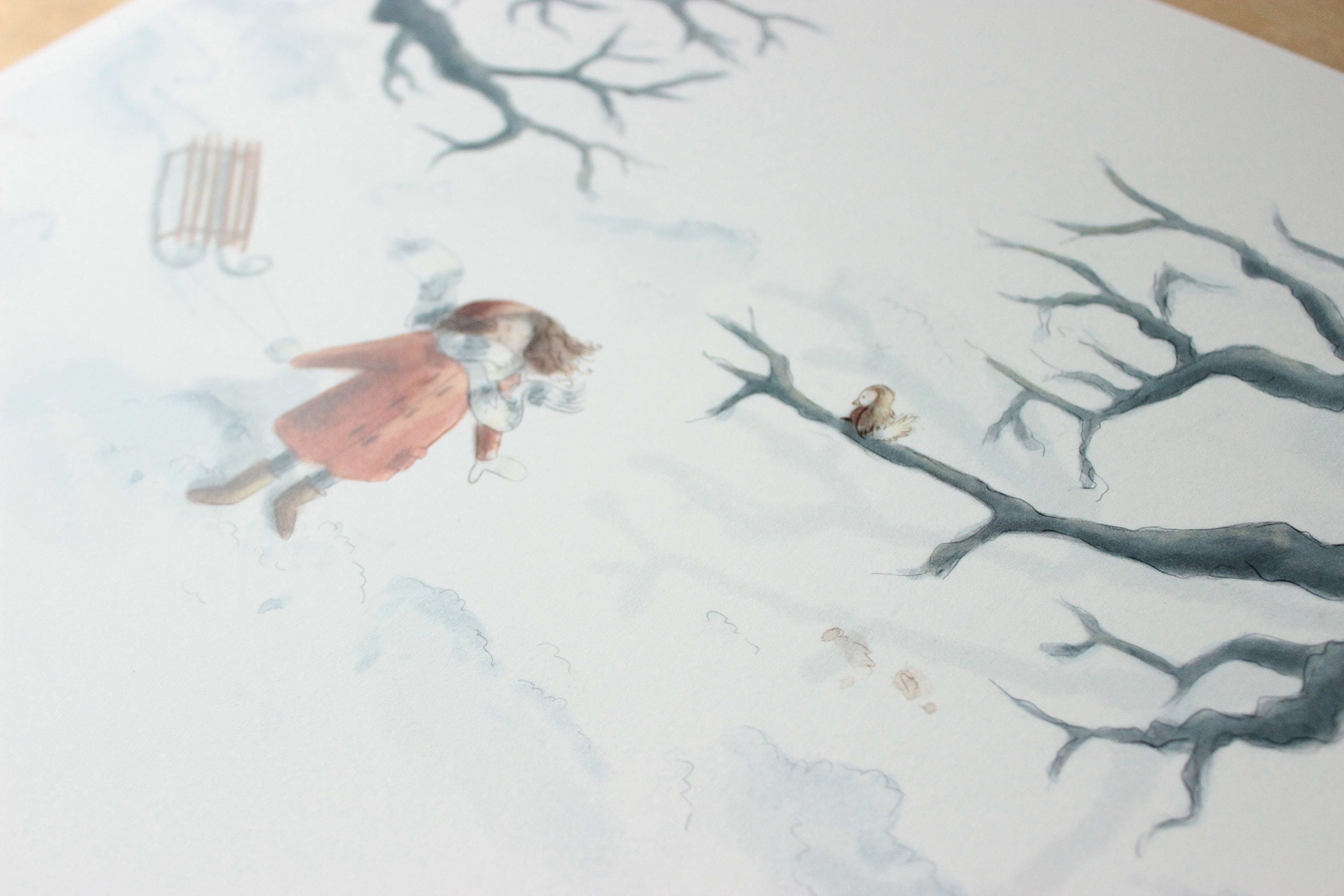 Winter Wandeling A4 & A3 Prent - Etsy