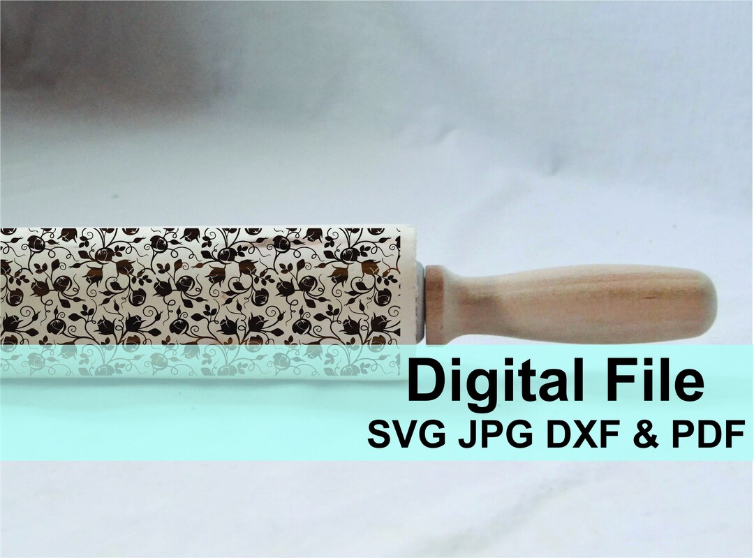 Engraved Rolling Pin Patterns - Dxf, Svg, PDF and Jpeg Design 4 - Etsy