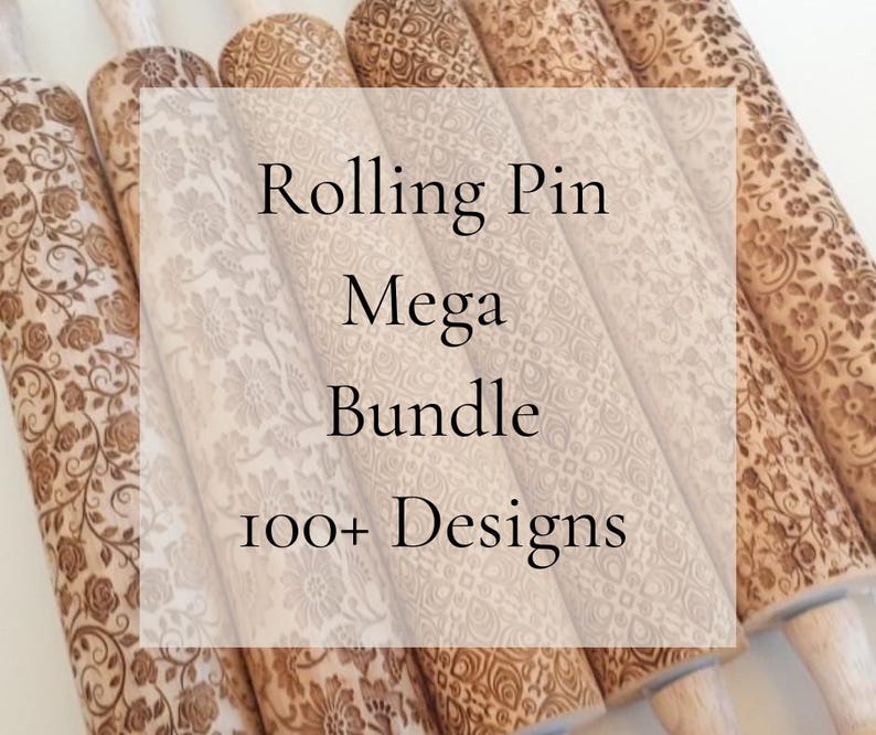 Rolling Pin Mega Bundle 100 + Rolling Pin Designs - Etsy