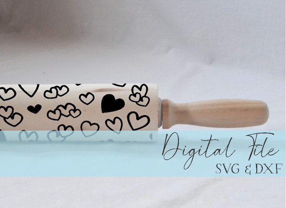Engraved Rolling Pin Patterns Dxf & SVG Design 2024-42 - Etsy