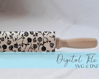 Engraved Rolling Pin Patterns Dxf & SVG Design 2020-5 - Etsy