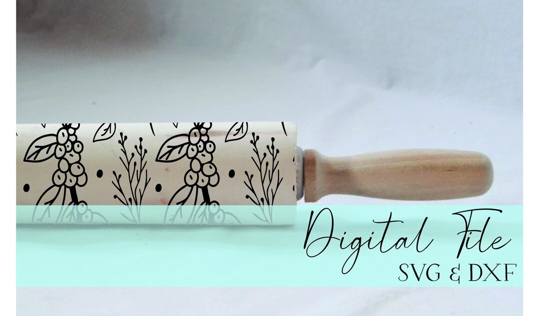 Engraved Rolling Pin Pattern - Dxf & SVG - Etsy