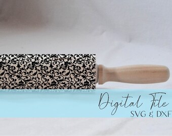 Engraved Rolling Pin Patterns Dxf & SVG Design 2020-34 - Etsy