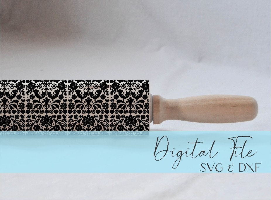Engraved Rolling Pin Patterns - Dxf & SVG - Design 2020-12 - Etsy