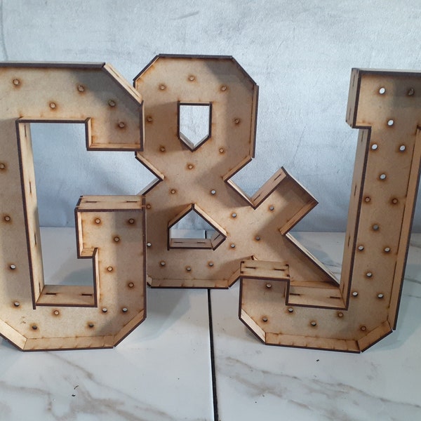 Lighted Letters - Etsy