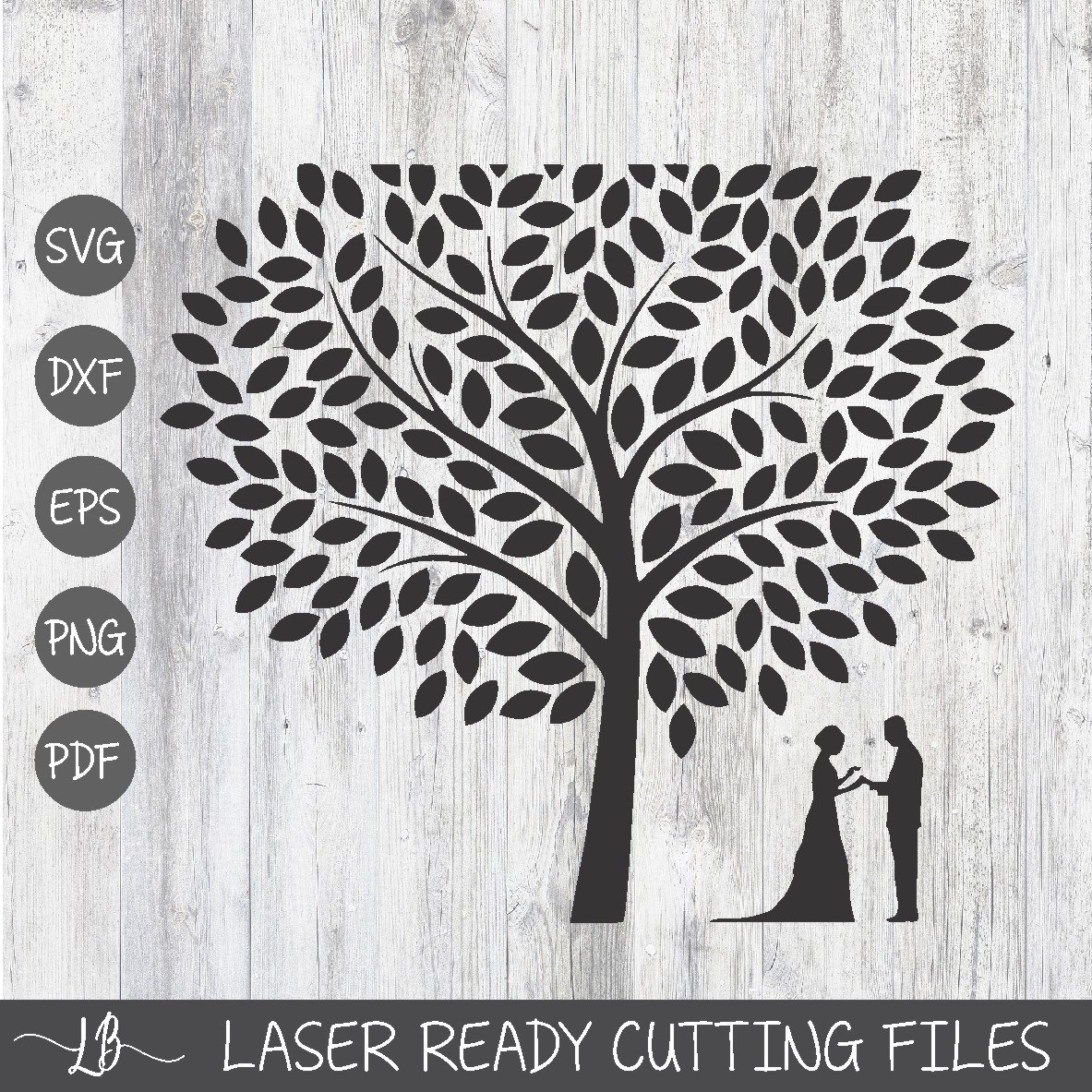 Wedding Guest Tree Design 4 Digital Cutting File - Etsy