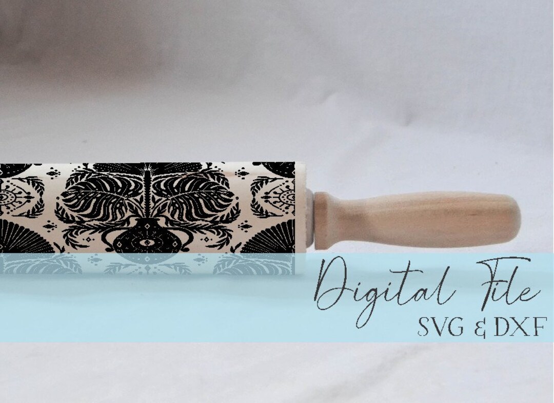 Engraved Rolling Pin Patterns - Dxf & SVG - Design 2024-17 - Etsy