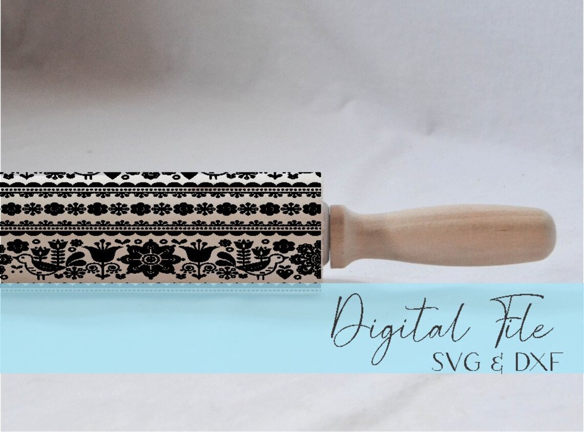 Engraved Rolling Pin Patterns - Dxf & SVG - Design 2020-14 - Etsy