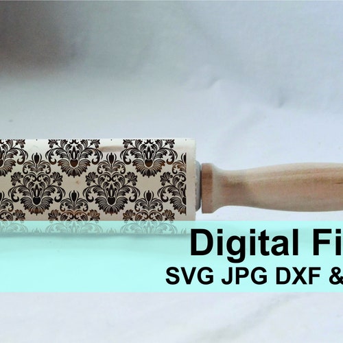Engraved Rolling Pin Patterns Dxf & SVG Design 2020-34 - Etsy
