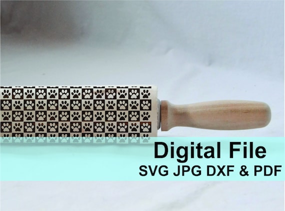 Engraved Rolling Pin Patterns Dxf Svg PDF and Jpeg Design - Etsy