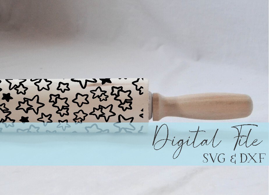 Engraved Rolling Pin Patterns - Dxf & SVG - Design 2024-43 - Etsy