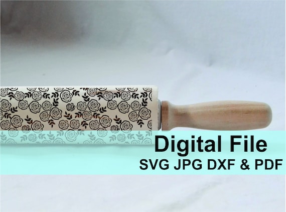 Engraved Rolling Pin Patterns Dxf Svg PDF and Jpeg Design - Etsy