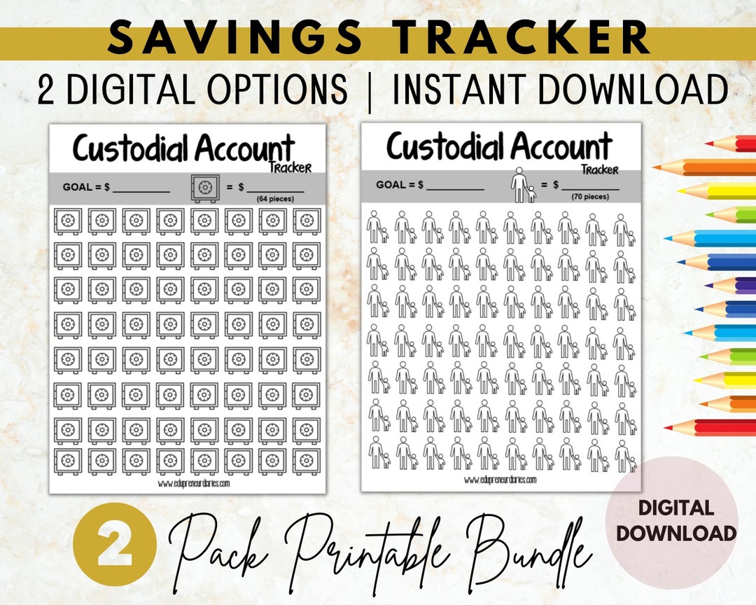 Custodial Account Trackers | UGMA | UTMA | Brokerage Account Trackers ...