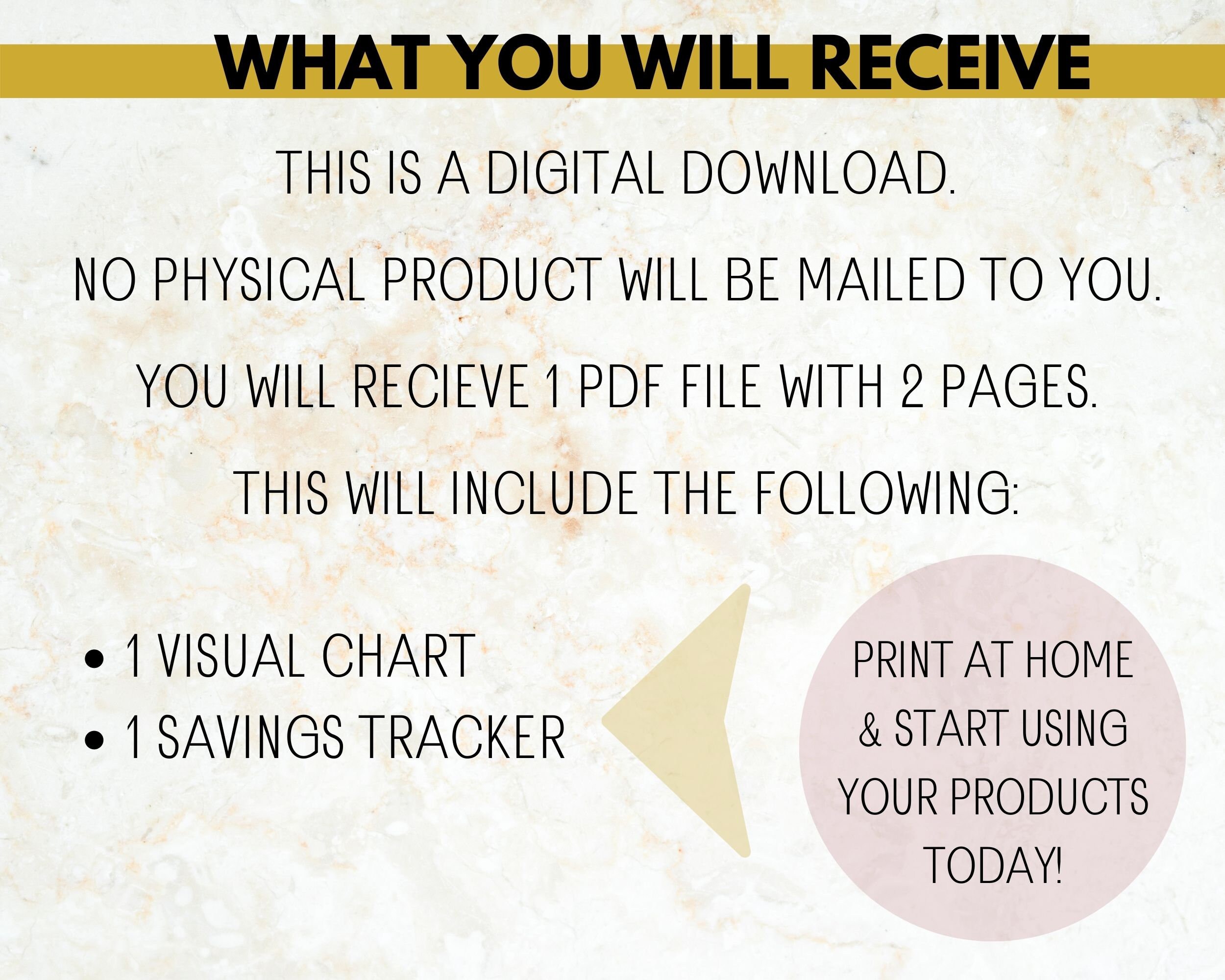 Prom Savings Trackers | Prom Visual Chart | Digital Printable | Instant ...
