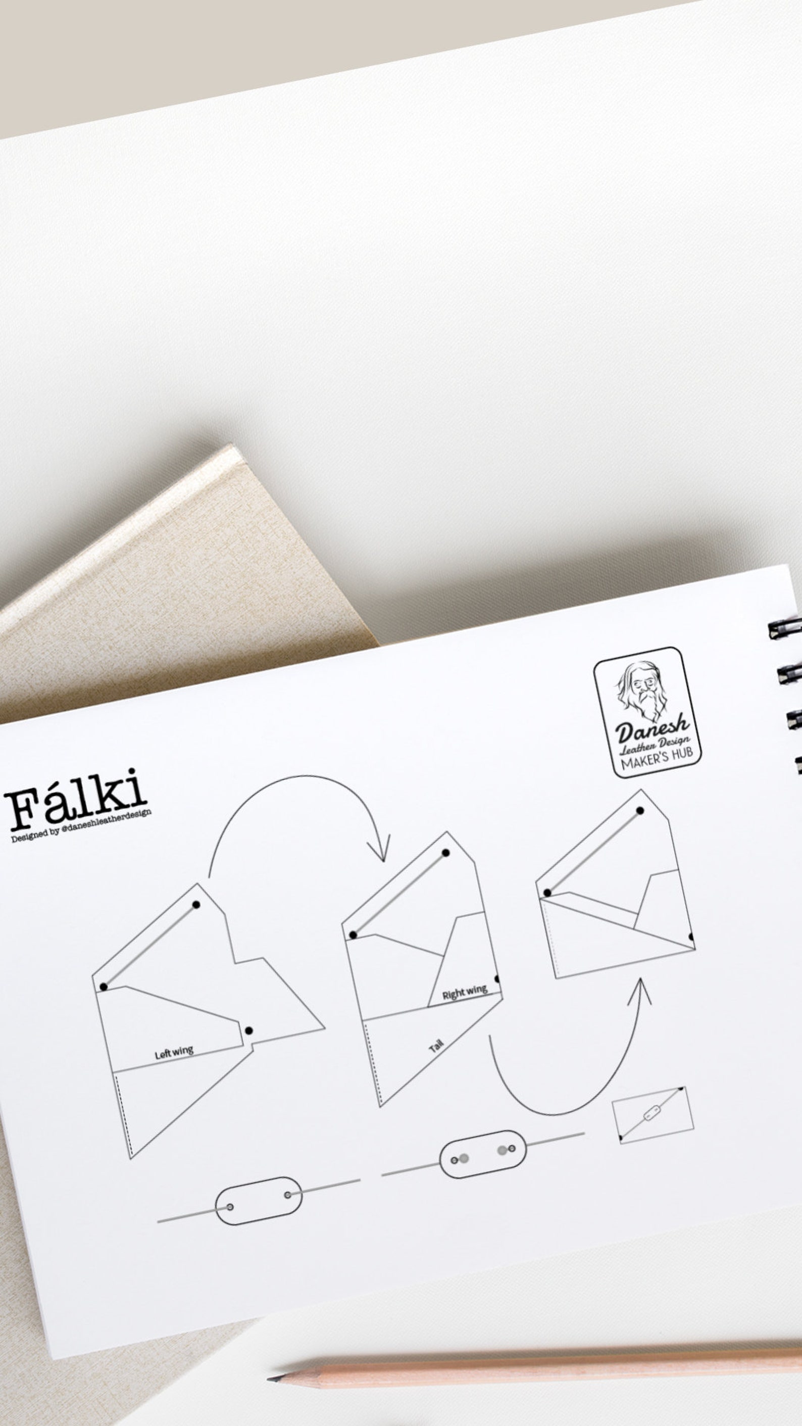 Fálki Wallet Pattern Pdf DIY Leathercraft - Etsy