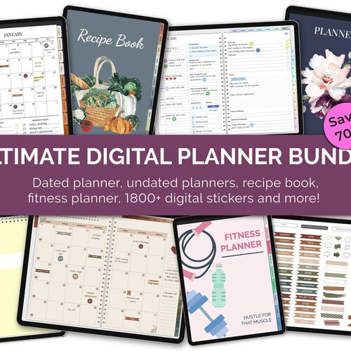 Digital Fitness Planner for Goodnotes Notability - Etsy