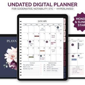 Digital Planner Bundle for Goodnotes/notability, 2024 Ultimate Digital ...