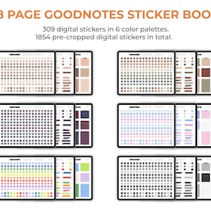 Digital Sticker Book for Goodnotes, PNG Files of Digital Stickers ...