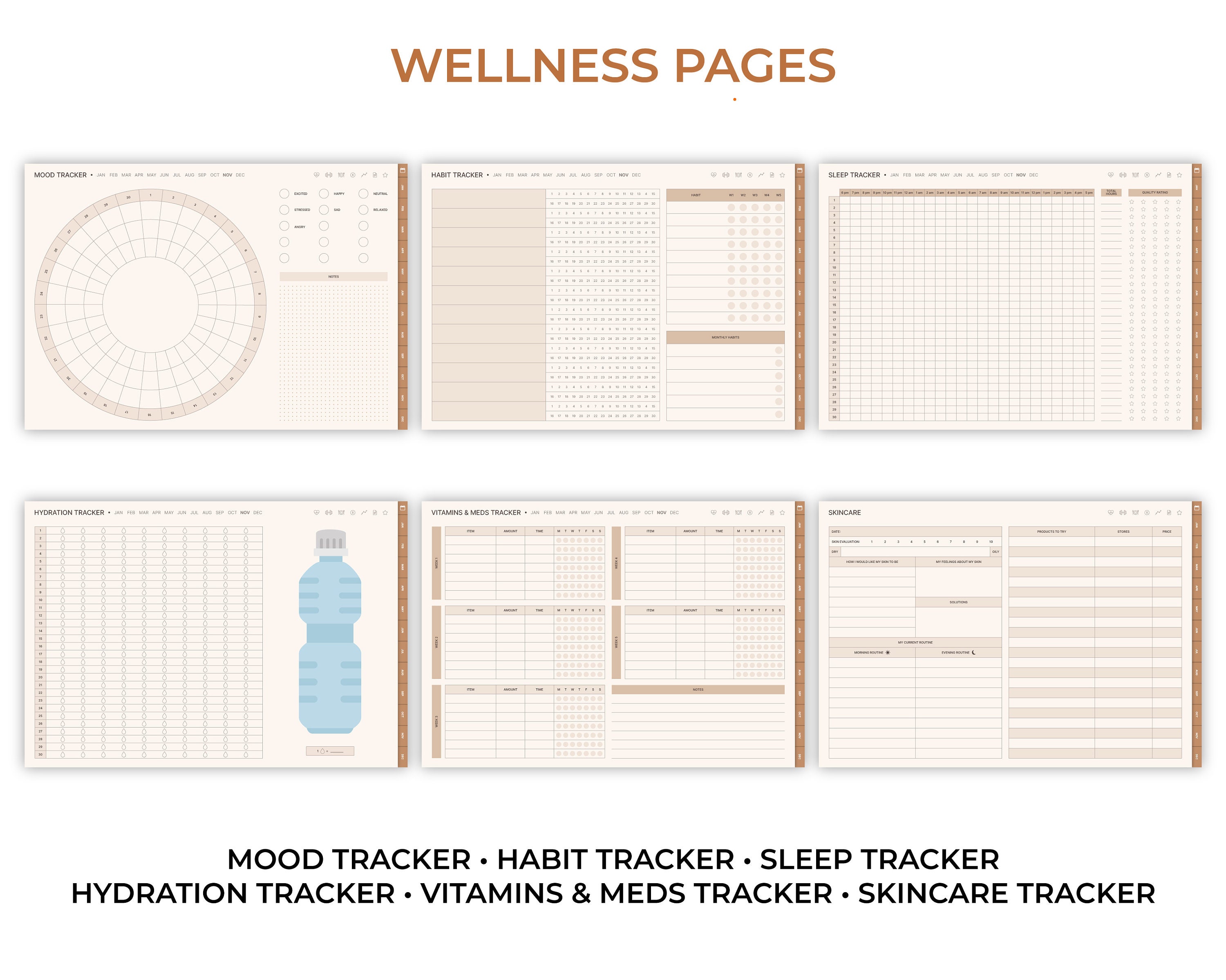 Undated Digital Planner for Goodnotes/notability Digital | Etsy