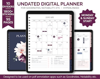 Digital Planner Bundle for Goodnotes/notability 2022 Ultimate | Etsy
