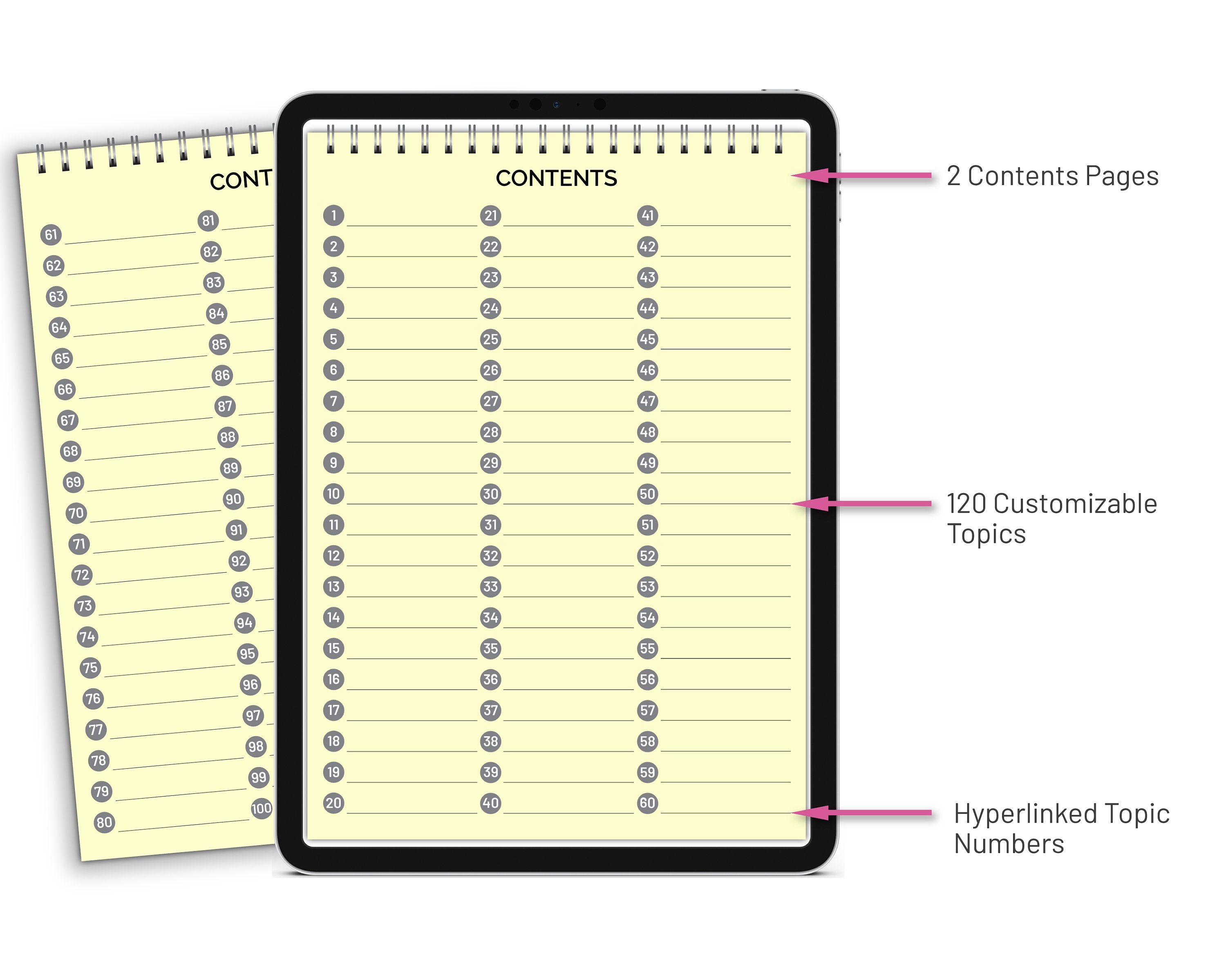 Goodnotes Notepad Vertical Notebook for Goodnotes and - Etsy