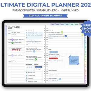 Digital Planner Bundle for Goodnotes/notability, 2024 Ultimate Digital ...