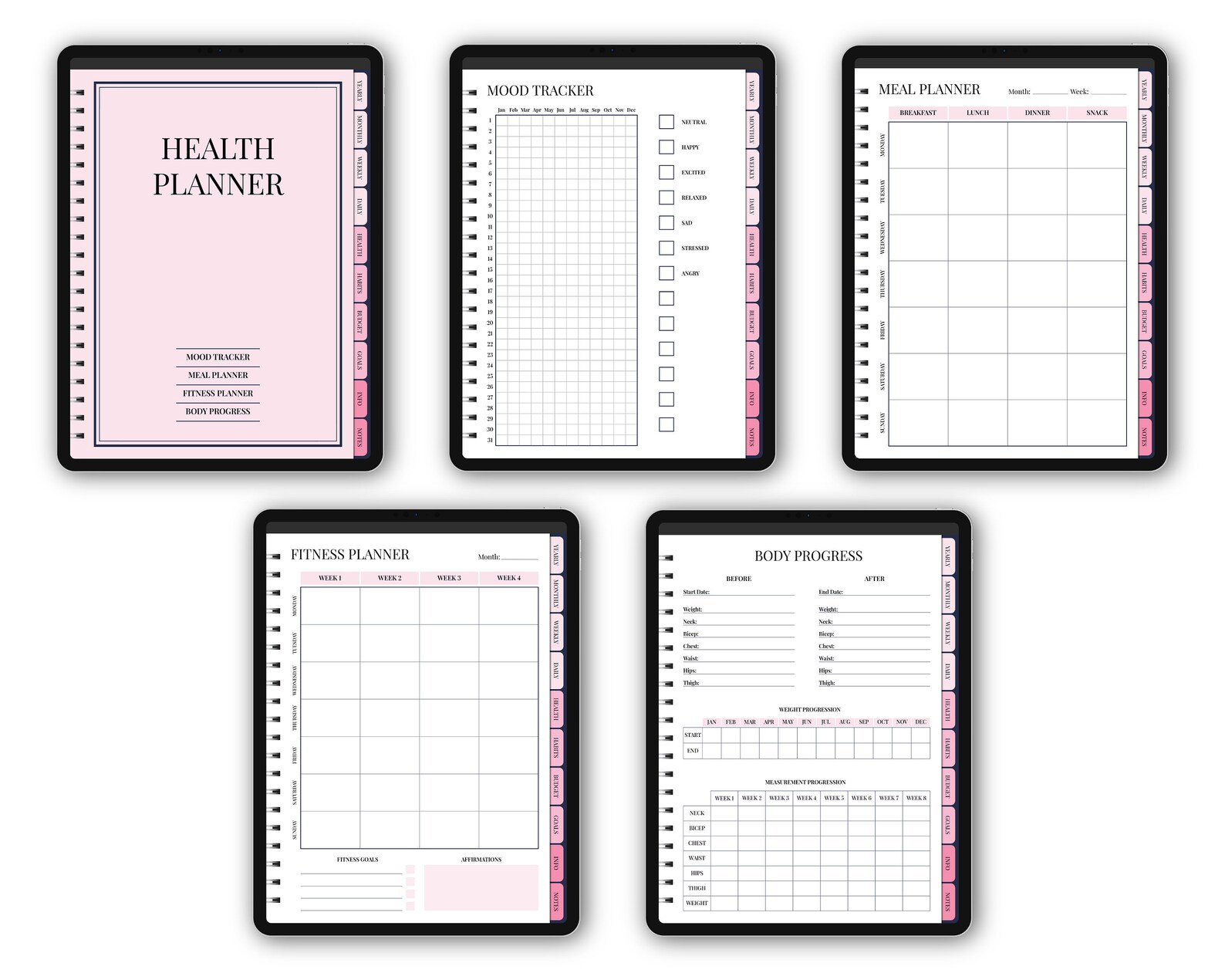 Digital Planner for Goodnotes/notability Undated Digital - Etsy