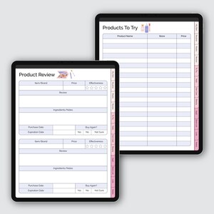 Digital Beauty Planner for Goodnotes, Notability | Hyperlinked iPad ...