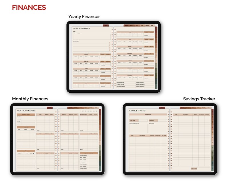 Digital Planner for Goodnotes/notability Undated Digital Life | Etsy