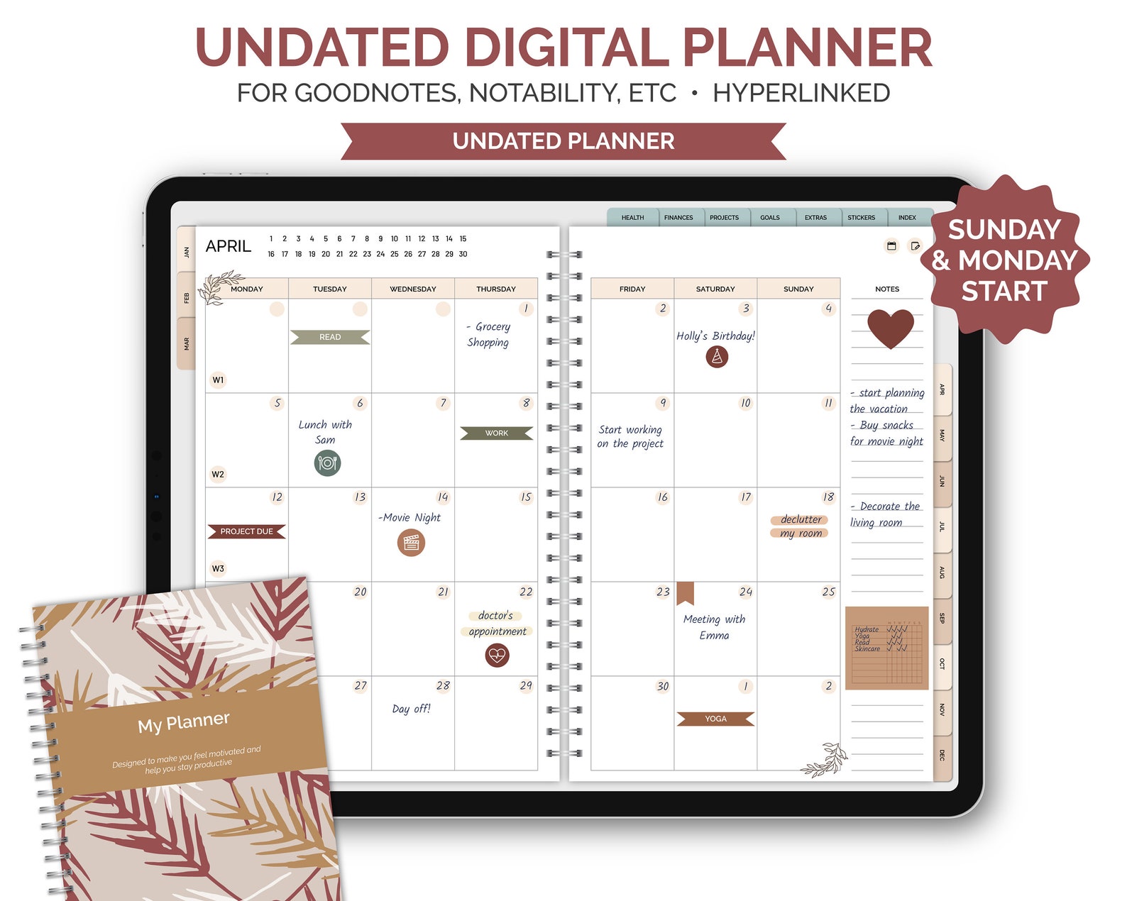Digital Planner Bundle for Goodnotes/notability 2022 Ultimate | Etsy