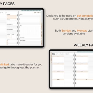 Undated Digital Planner for Goodnotes/notability, Digital Planner With ...