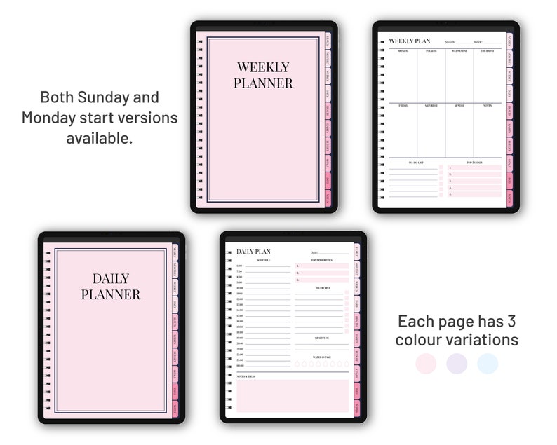 Digital Planner for Goodnotes/notability Undated Digital - Etsy