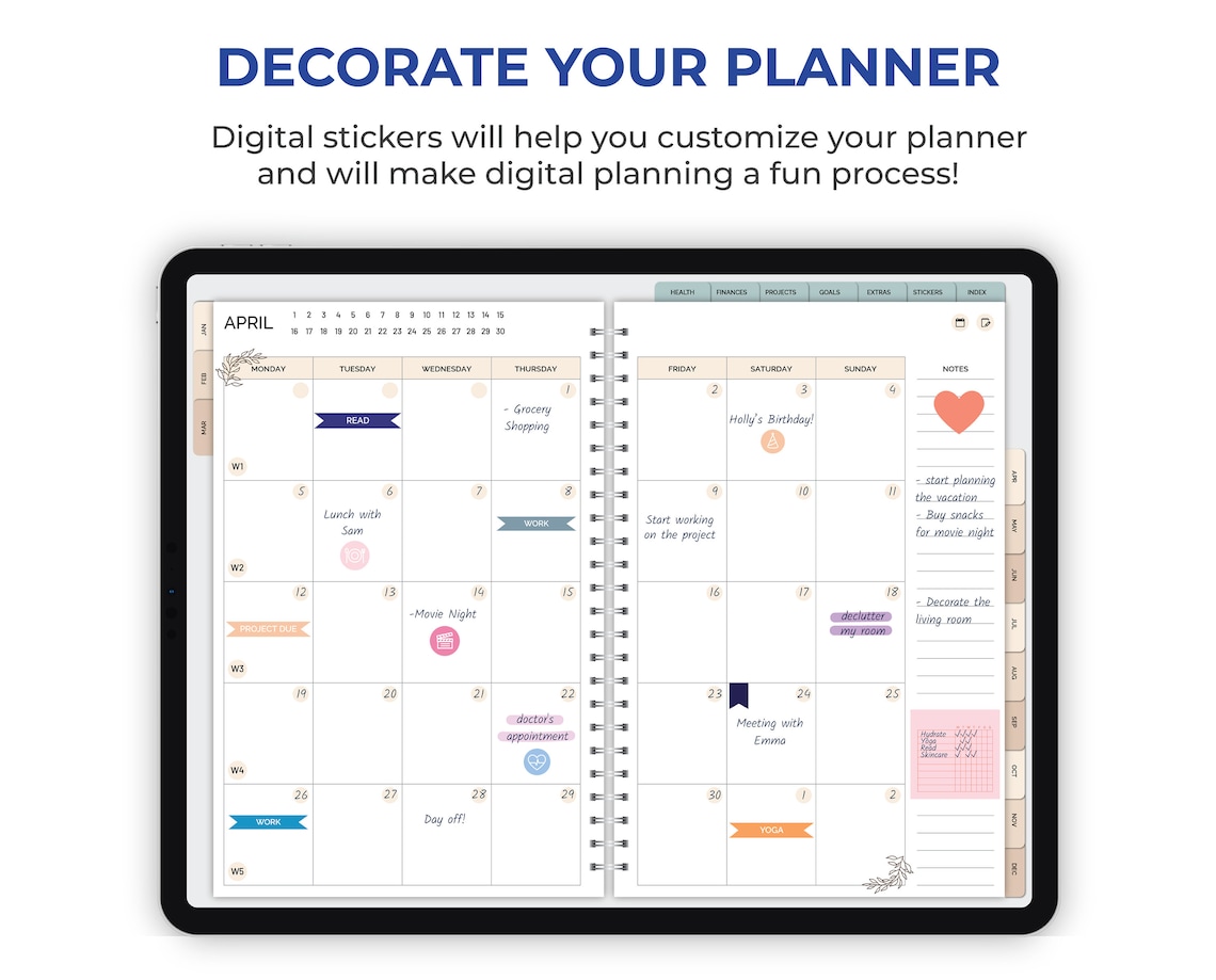 Digital Stickers for Goodnotes Digital Sticker Book Digital - Etsy