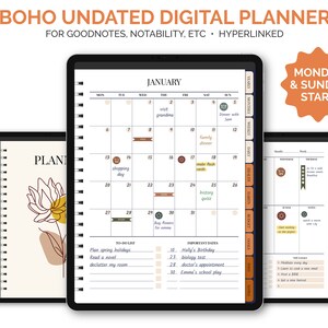 Digital Planner Bundle for Goodnotes/notability, 2024 Ultimate Digital ...