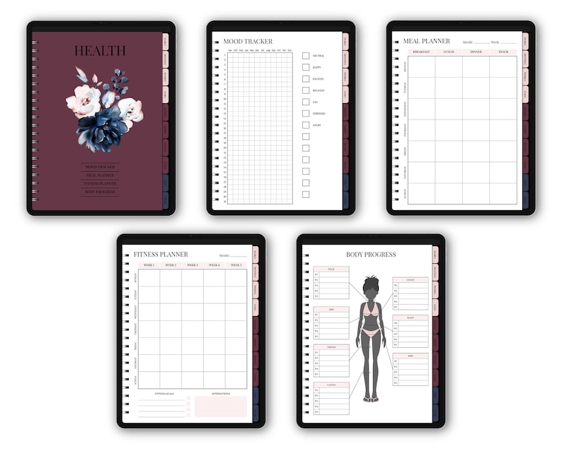 Undated Digital Planner for Goodnotes/notability With - Etsy