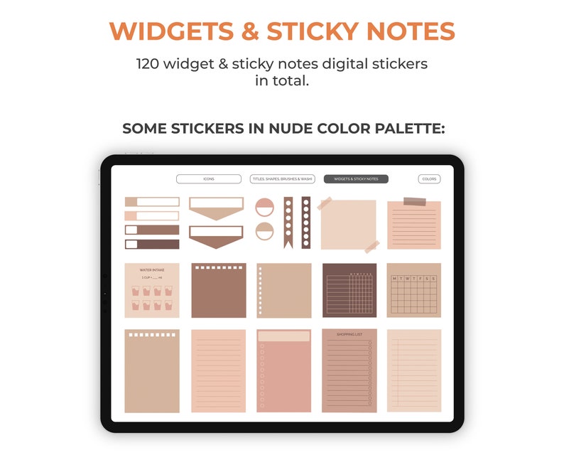 Digital Sticker Book for Goodnotes PNG Files of Digital | Etsy