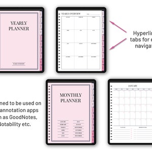 Digital Planner for Goodnotes/notability, Undated Digital Planner With ...