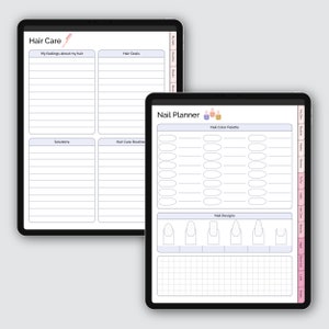 Digital Beauty Planner for Goodnotes, Notability | Hyperlinked iPad ...
