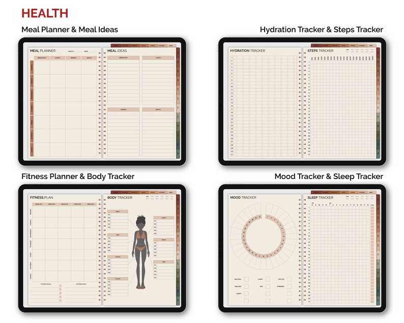 Digital Planner for Goodnotes/notability Undated Digital Life | Etsy