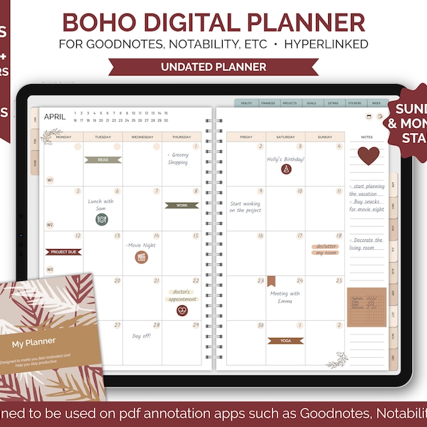 2021 Digital Planner Notability - Etsy