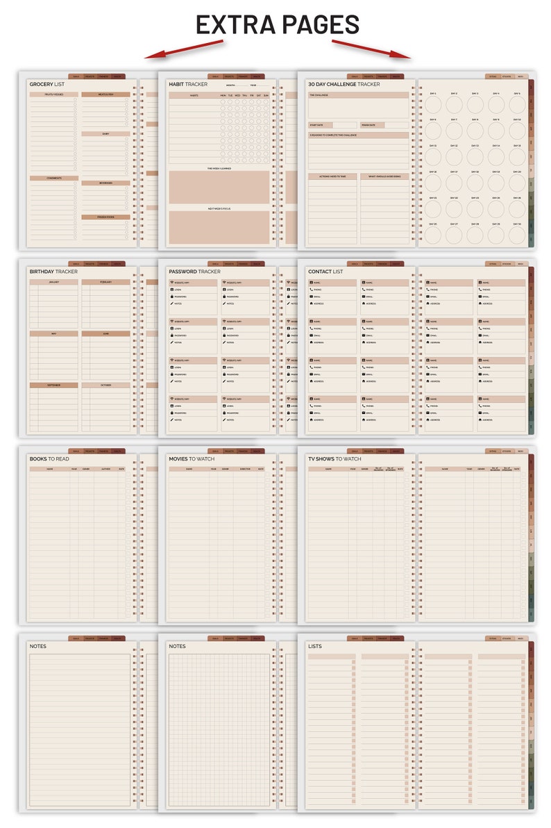 Digital Planner for Goodnotes/notability Undated Digital Life | Etsy