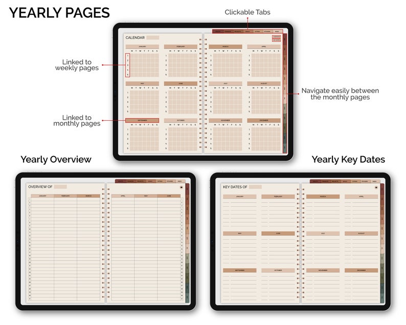 Digital Planner for Goodnotes/notability Undated Digital Life | Etsy