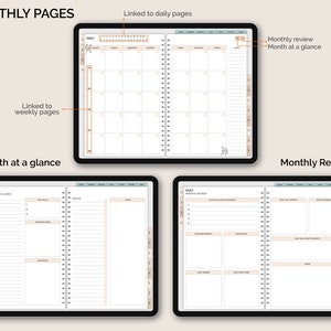 Undated Digital Planner for Goodnotes/notability, Digital Planner With ...