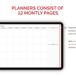 Digital Monthly Planner for Goodnotes, Notabilty Digital Journal ...
