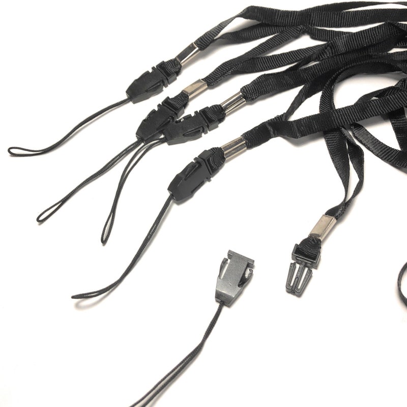 Black Neck Landyard - Etsy